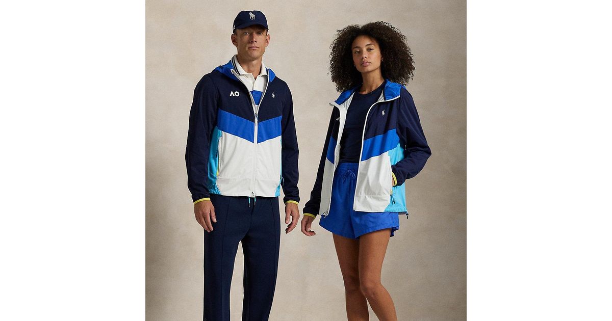 Ralph Lauren Australian Open Packable Jacket in Blue for Men | Lyst