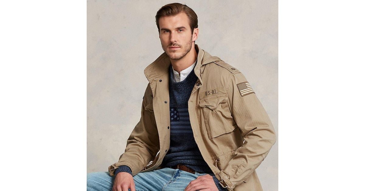 Polo Ralph Lauren Big & Tall - The Iconic Field Jacket in Brown for Men | Lyst