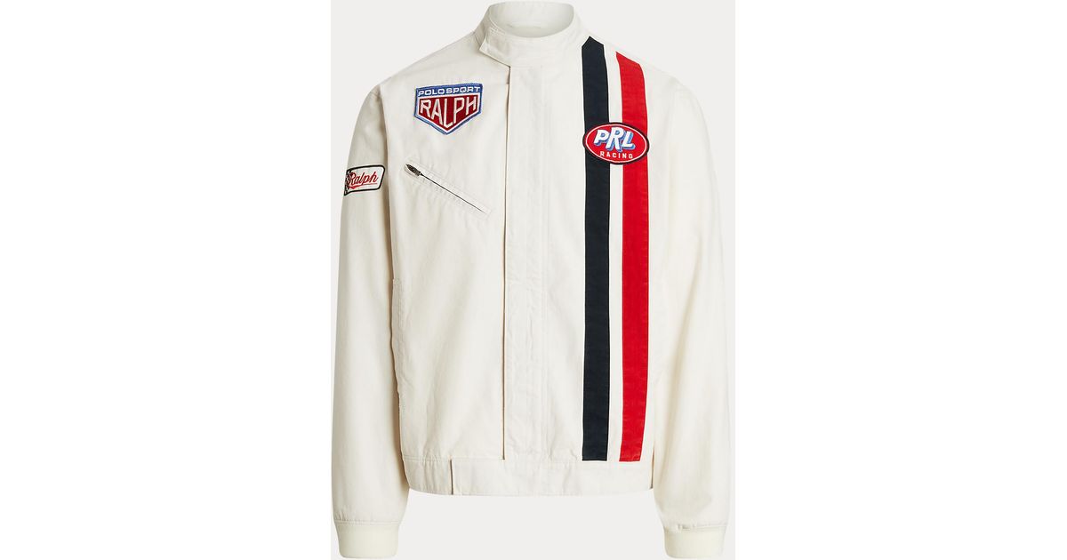 Polo Ralph Lauren Polo Sport Racing Jacket in White for Men | Lyst UK