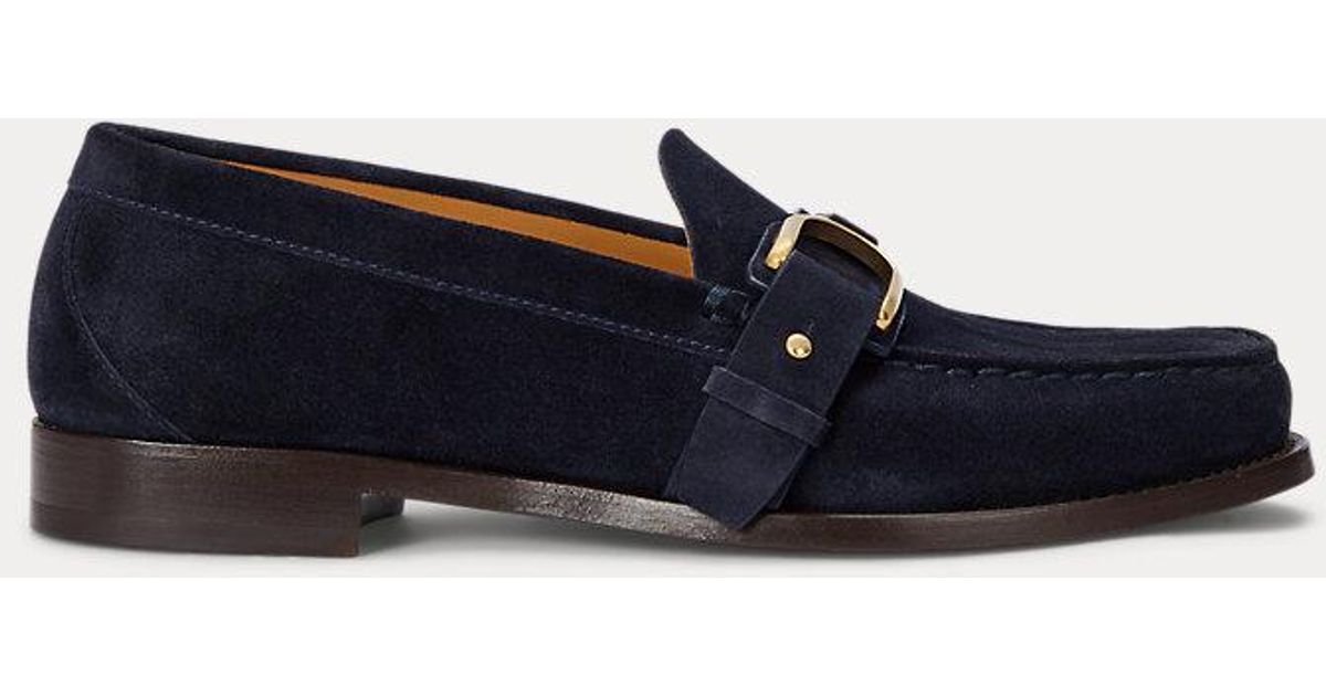 Ralph Lauren Ralph Lauren Welington Perrin Calf-suede Loafer in Blue ...