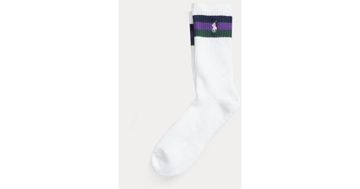Polo Ralph Lauren Wimbledon Crew Socks in Blue for Men | Lyst UK