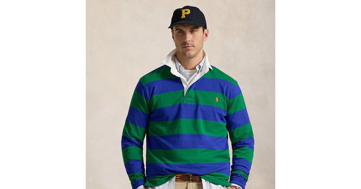 Polo Ralph Lauren Ralph Lauren The Iconic Rugby Shirt in Green for Men ...