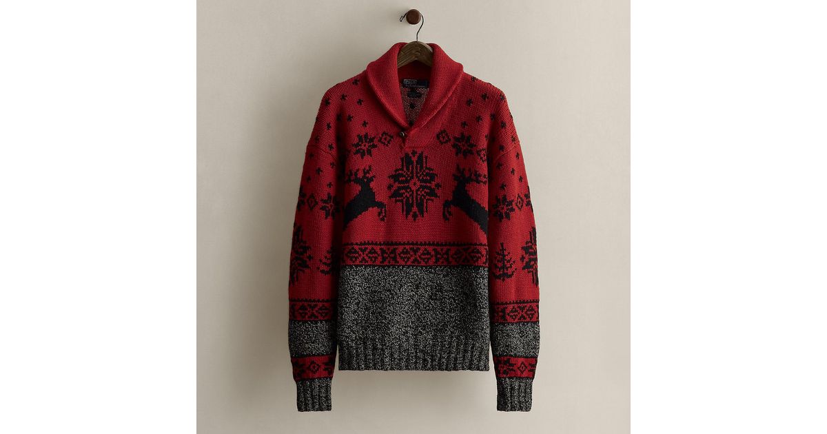 Ralph Lauren 1988 Hand-Knit Sweater in Red for Men | Lyst