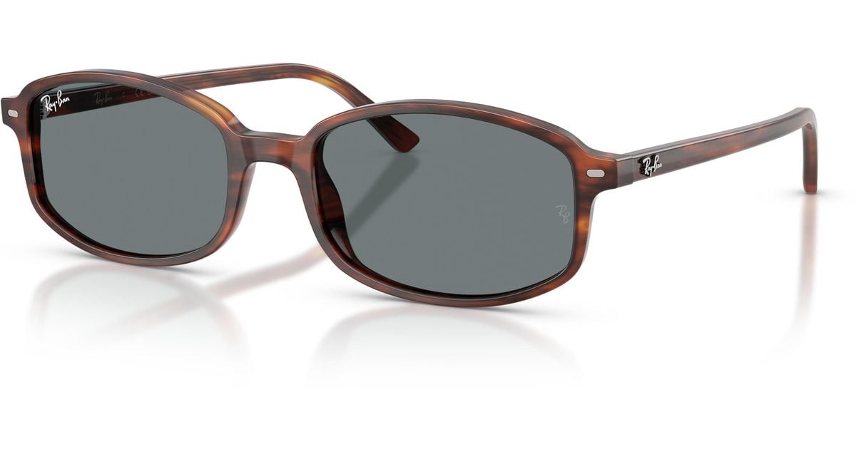 Ray-Ban Sam Sunglasses Frame Blue Lenses in Black | Lyst UK