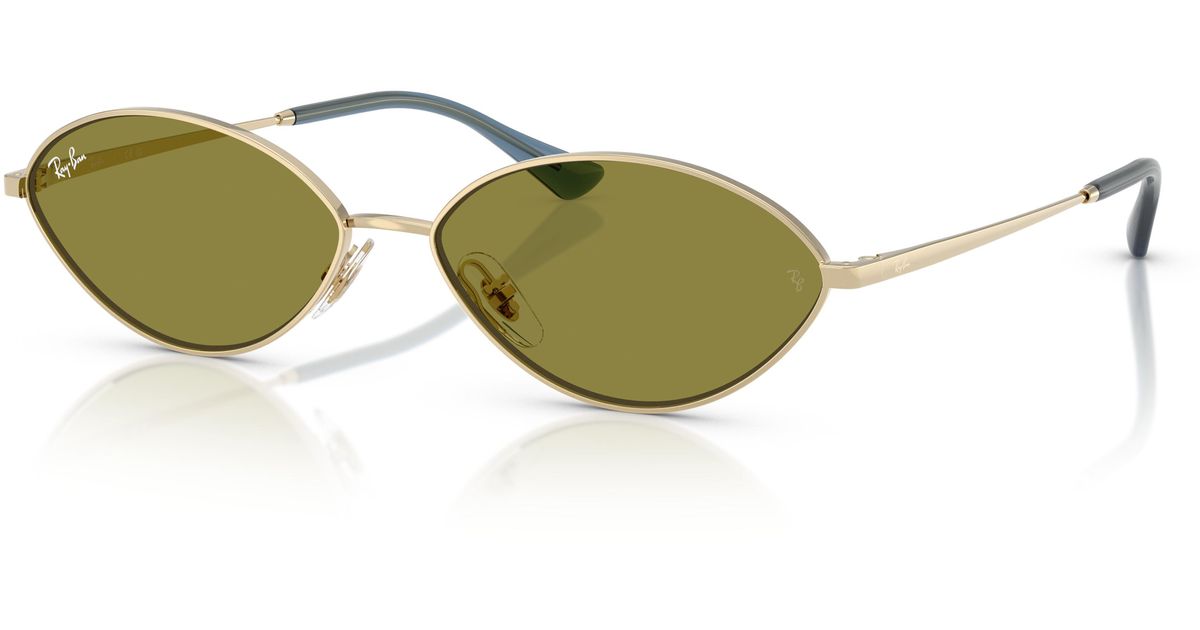 Ray-Ban Kai Bio-based Sunglasses Frame Green Lenses in Black | Lyst