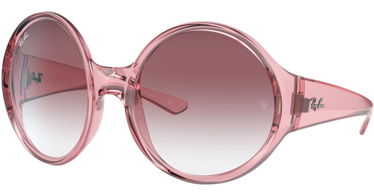 Ray-Ban Synthetic Rb4345 Sunglasses Frame Violet Lenses in Transparent ...