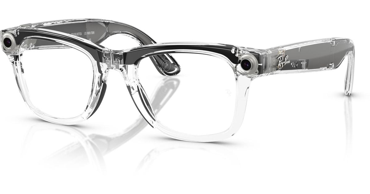 Ray-Ban Smart Glasses | Meta Wayfarer Limited Edition Frame Blue Lenses Facebook Glasses in ...