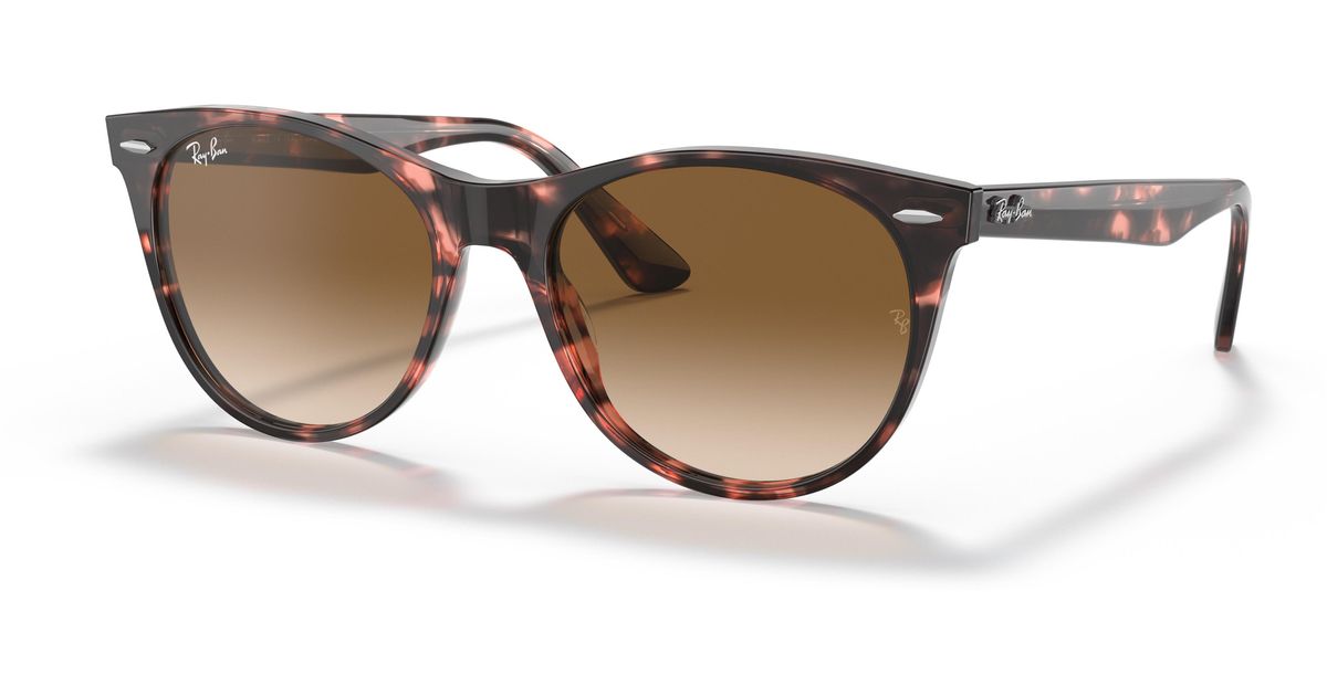 Ray-Ban Wayfarer Ii Fleck Sunglasses Frame Brown Lenses in Black | Lyst