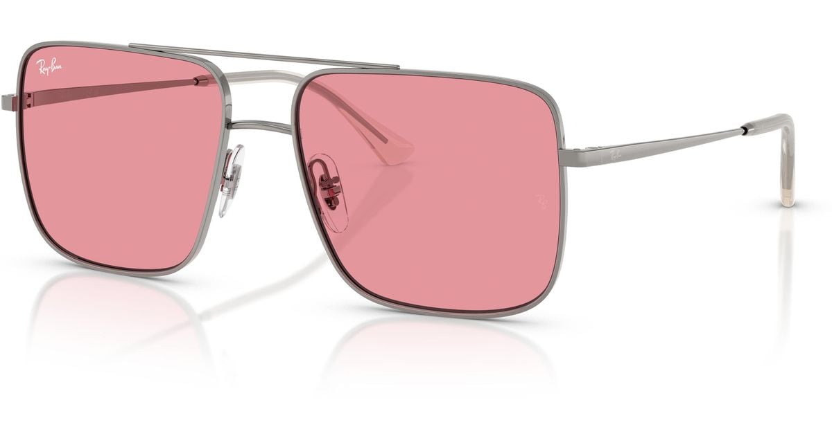 Ray-Ban Ari Bio-based Sunglasses Frame Pink Lenses in Black | Lyst
