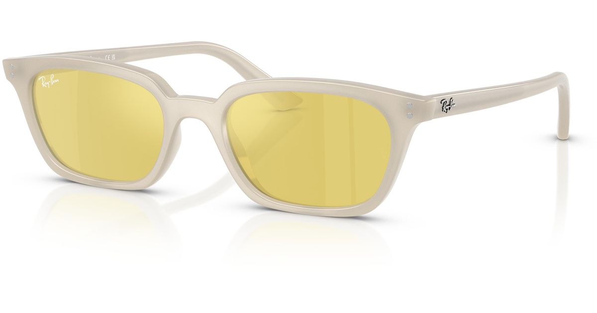 Ray-Ban Zaya Bio-based Sunglasses Frame Yellow Lenses in Black | Lyst