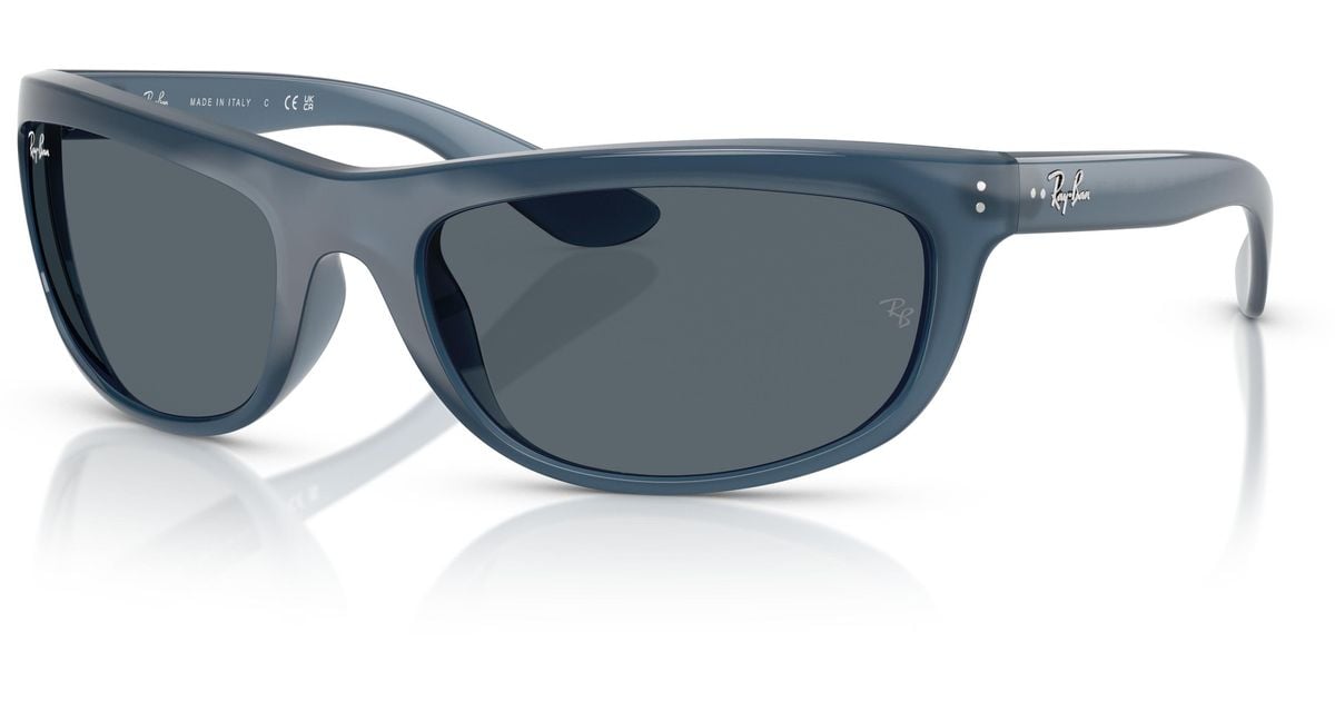 Ray-Ban Balorama Sunglasses Frame Blue Lenses in Black | Lyst