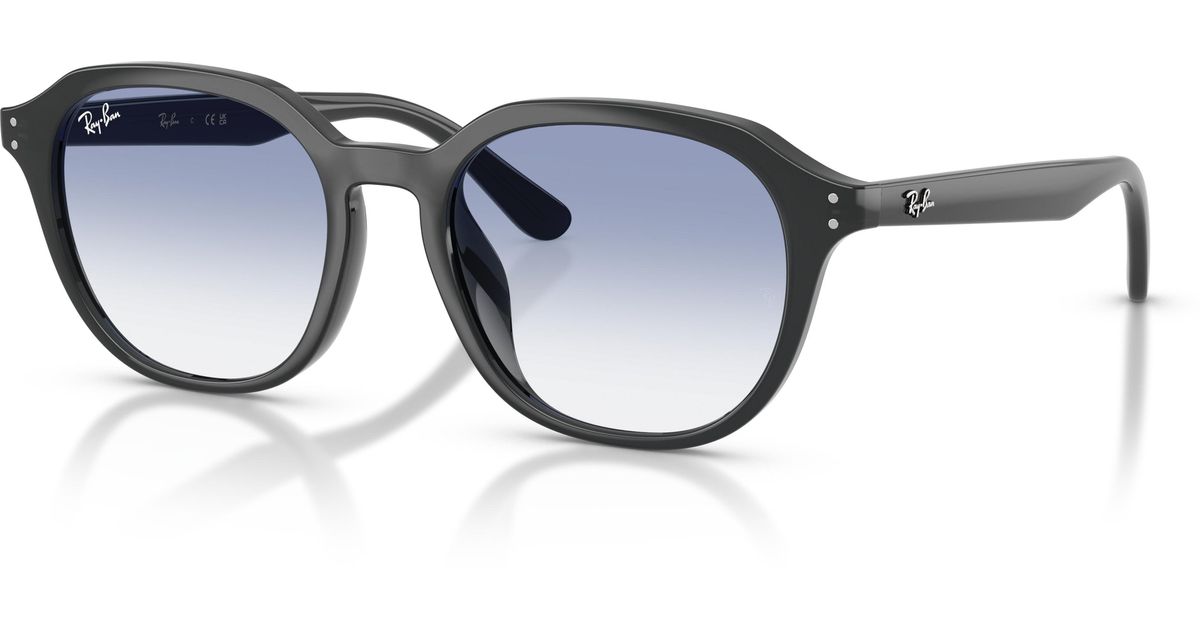 Ray-Ban Rb4459d Sunglasses Frame Blue Lenses in Black | Lyst