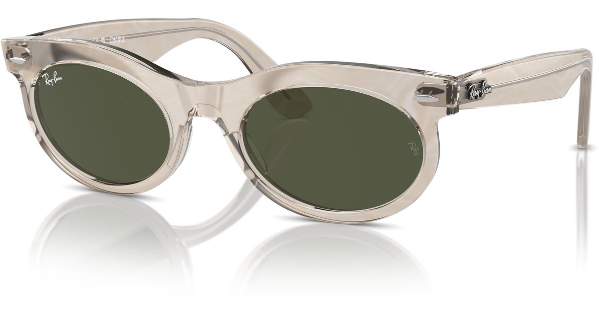 Ray-Ban Rb2242 Wayfarer Oval Sunglasses in Black | Lyst