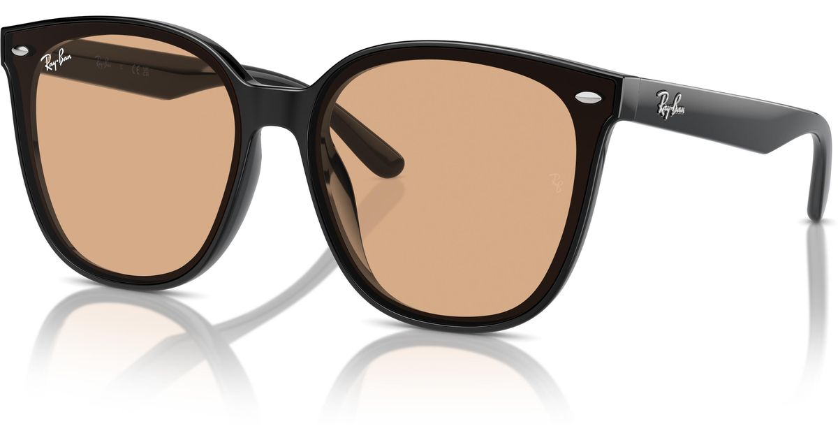 Ray-Ban Rb4423d Sunglasses Frame Brown Lenses in Black | Lyst UK