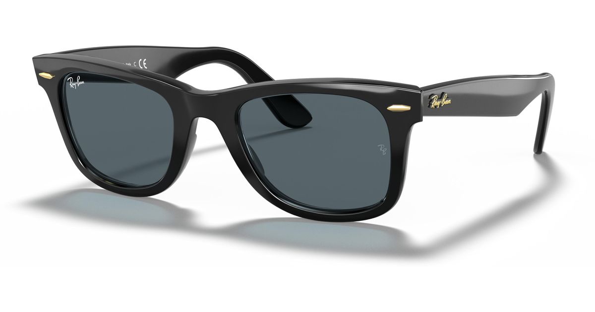 Ray-Ban Original Wayfarer @collection Sunglasses Frame Blue Lenses in ...