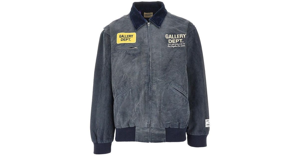 GALLERY DEPT. Mechanic Canvas Bomber Jacket in Blue for Men | Lyst UK