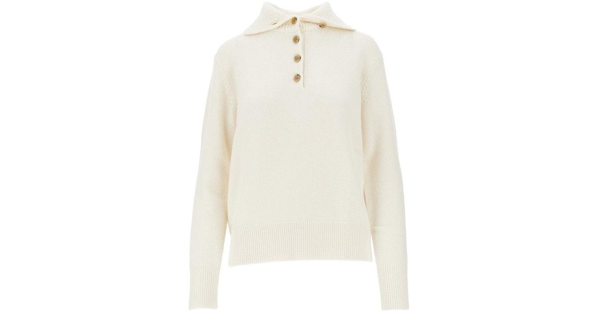 Lisa Yang 'Maisie' Cashmere Sweater in White | Lyst UK