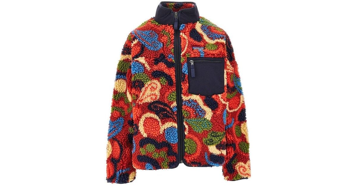 Patagonia 'Classic Retro-X' Fleece Jacket in Red | Lyst UK