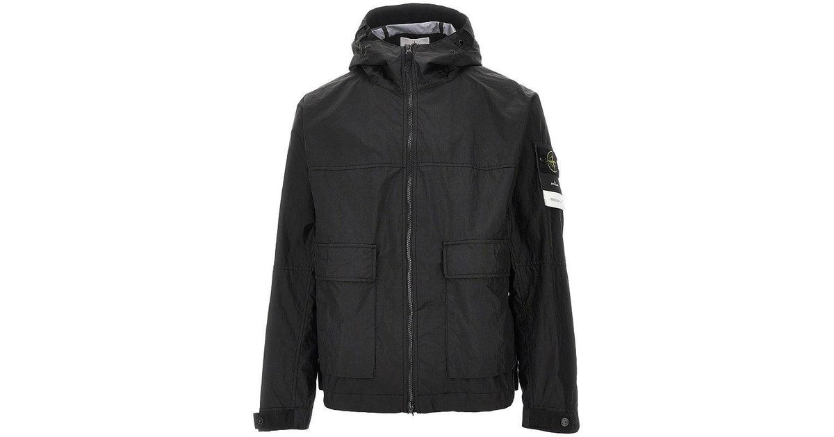 Stone Island Membrana 3L Tc Jacket in Black for Men | Lyst