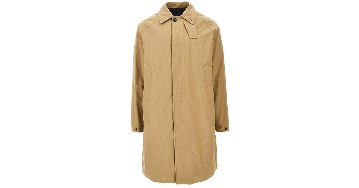 Paltò 'Mario Luzi General' Trench Coat in Natural for Men | Lyst UK