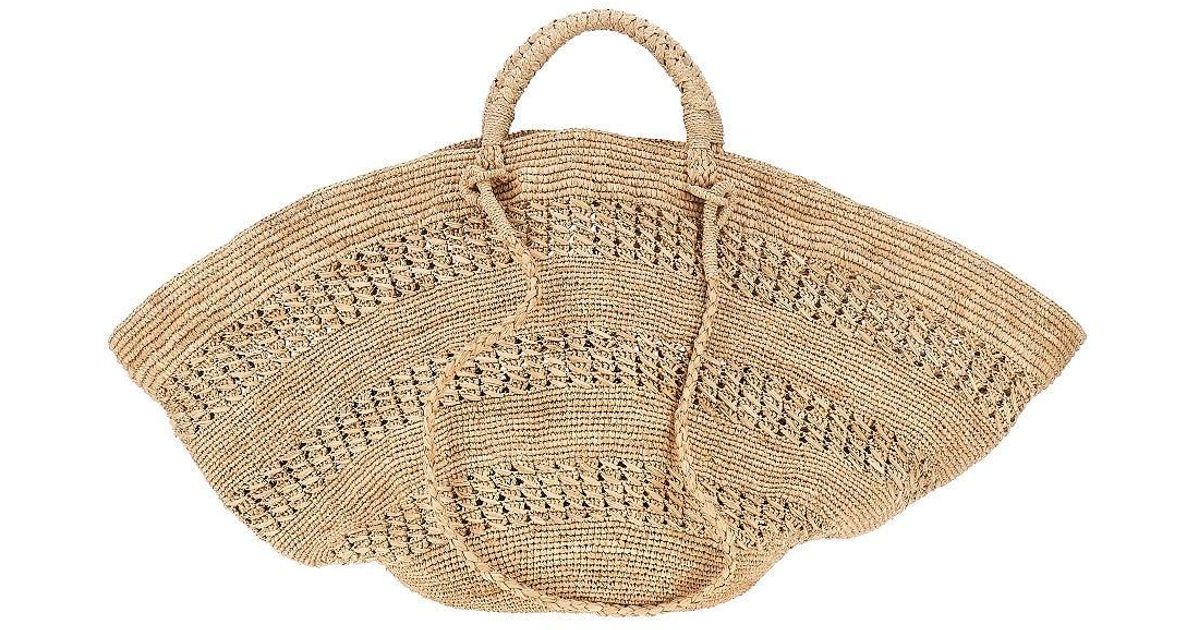 IBELIV 'Sol' Raffia Maxi Bag in Natural | Lyst