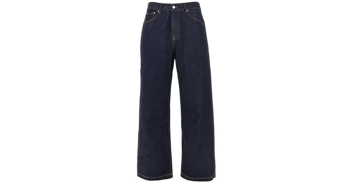 Arte' Heart Logo Embroidery Basic Jeans in Blue for Men | Lyst