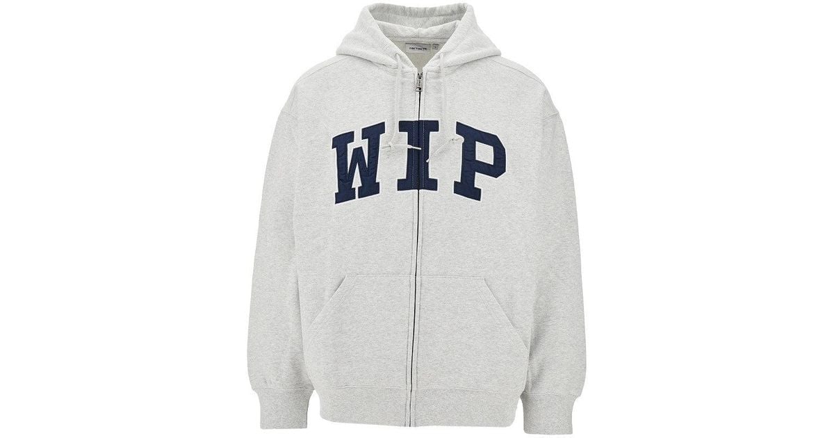 Carhartt 'Wip' Full-Zip Hoodie in Gray for Men | Lyst
