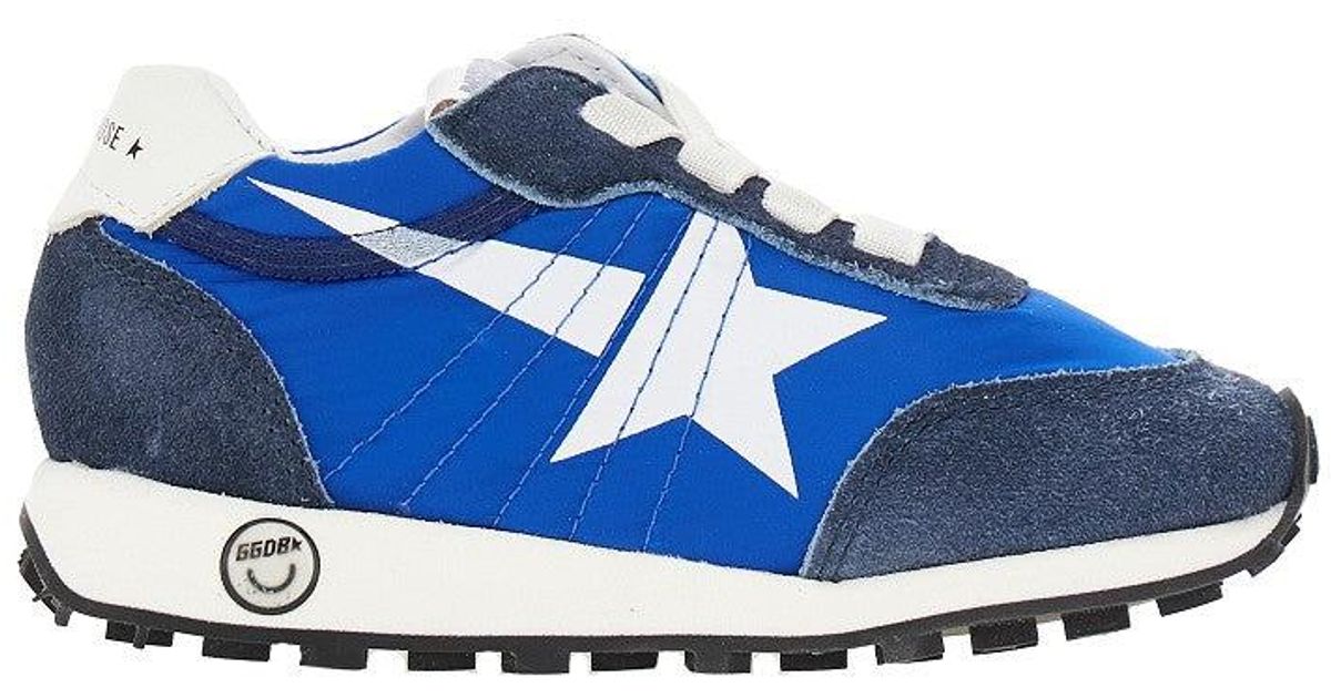 Golden Goose Marathon Junior Sneakers Kids in Blue for Men | Lyst UK