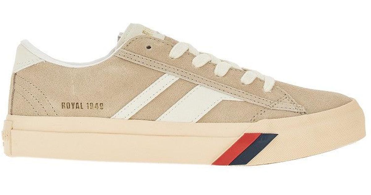 Pro Keds 'Royal Classic' Suede Leather Sneakers in Natural | Lyst UK
