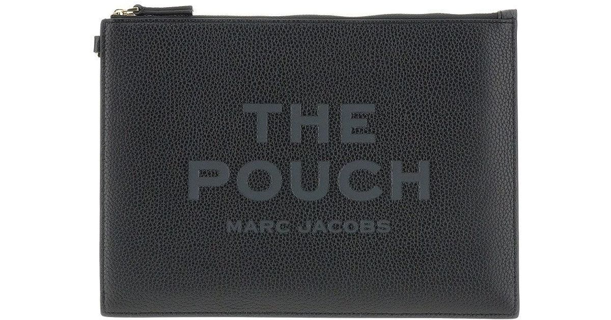 Marc Jacobs Grained Leather 'The Pouch' in Black | Lyst