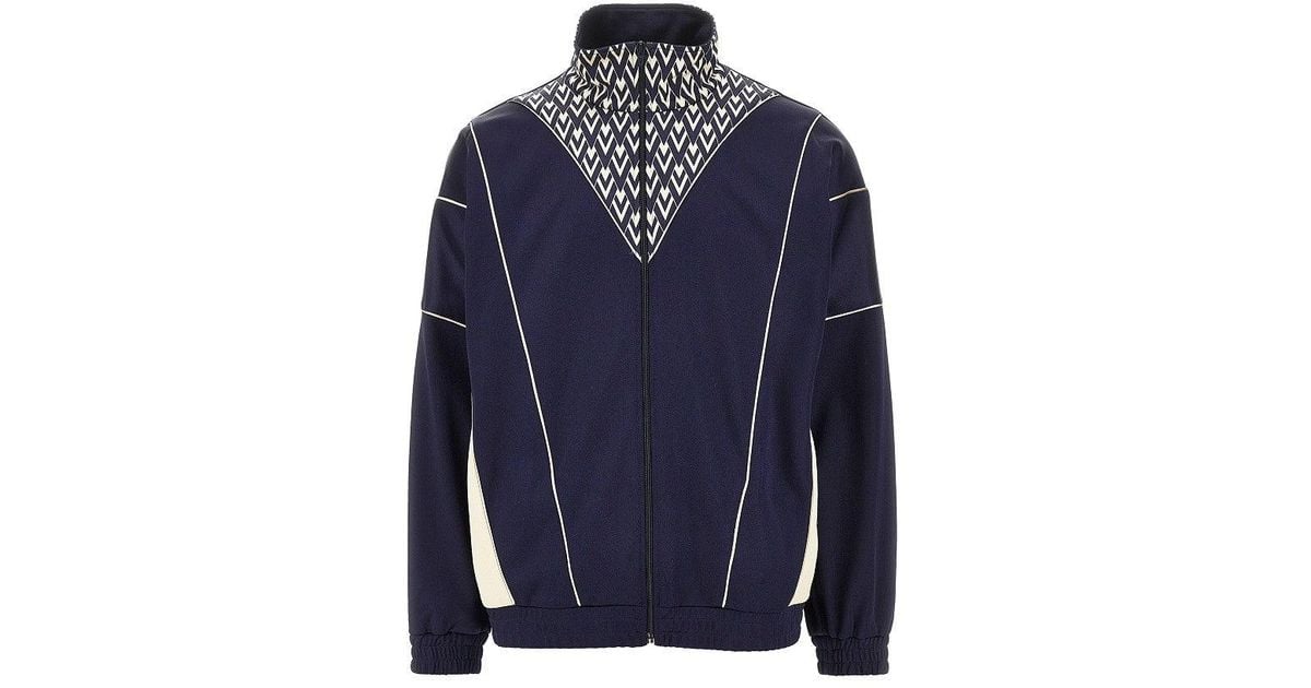 Valentino Toute La V Intarsia Track Jacket in Blue for Men | Lyst UK
