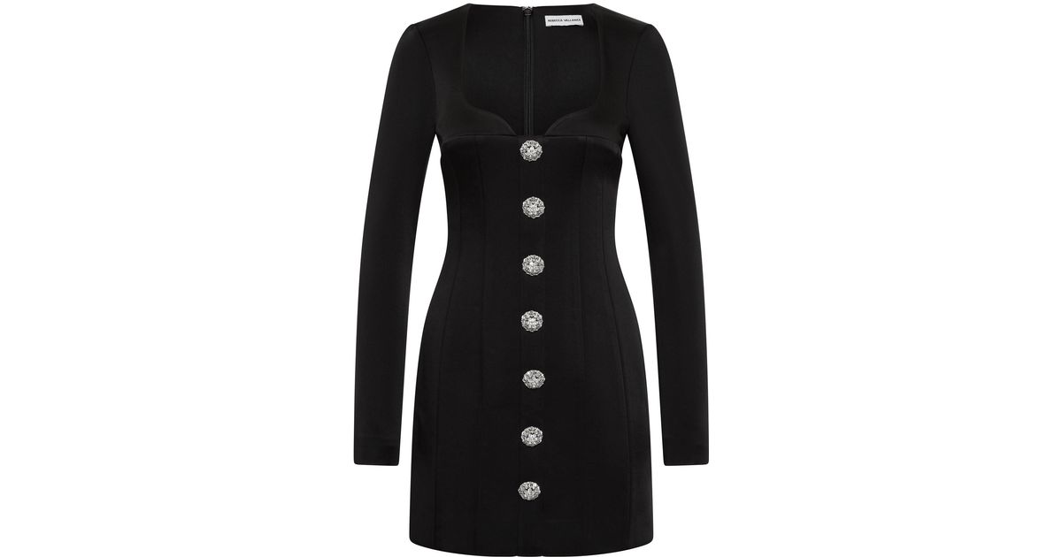 Rebecca Vallance Annaleigh Mini Dress in Black | Lyst