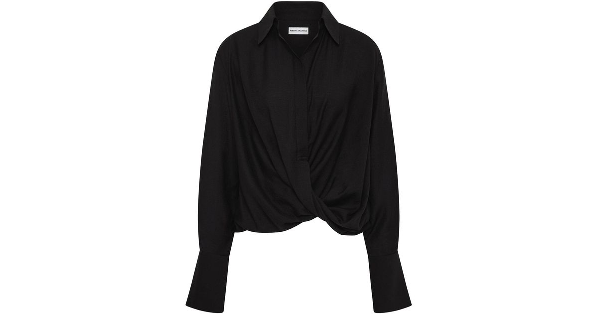 Rebecca Vallance Noor Top in Black | Lyst UK