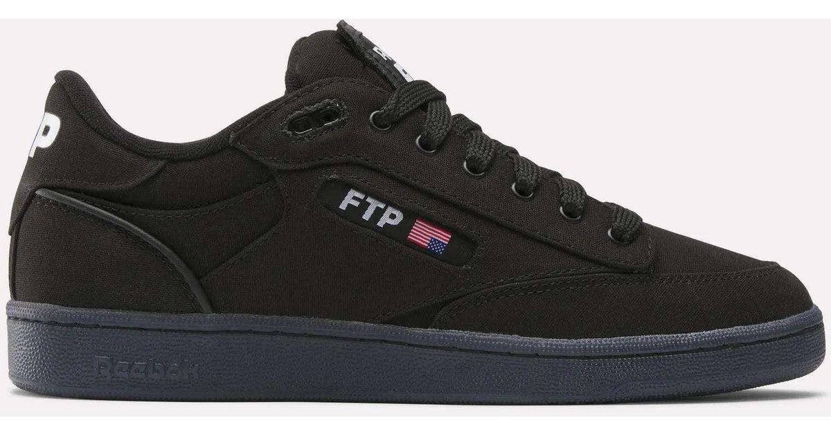 Reebok X Ftp Club C Bulc Cln Shoes in Black | Lyst