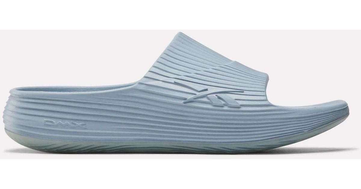 Reebok Dmx Recovery Walking Slides in Blue | Lyst