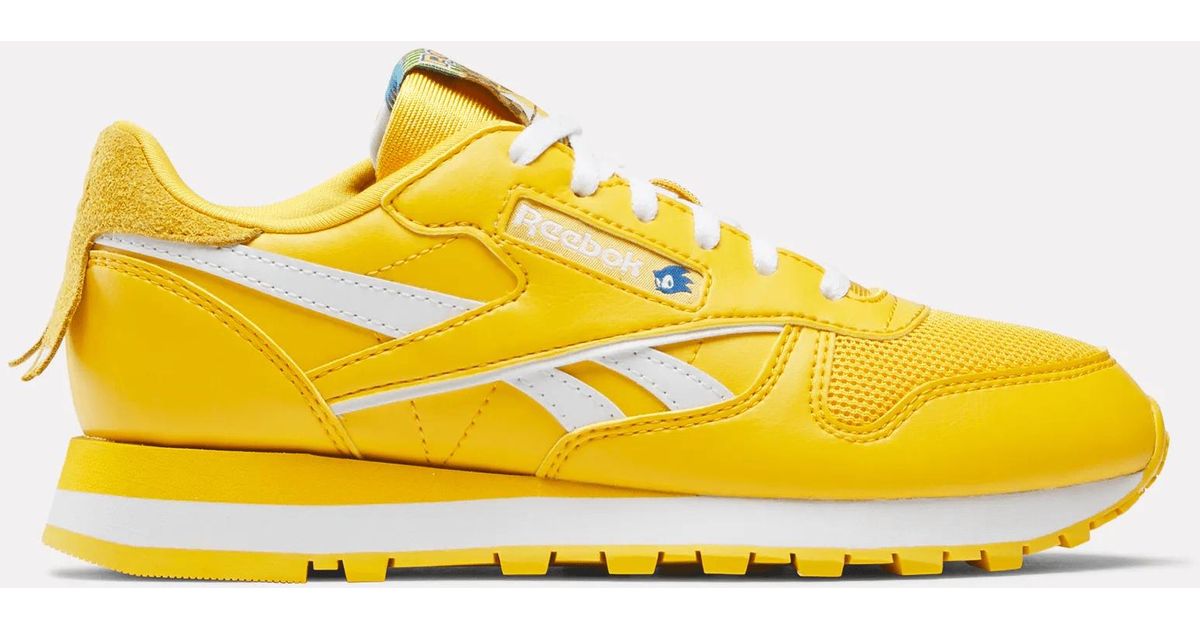 Reebok X Sonic 3 Classic Leather Shoes - Grade School in Yellow | Lyst
