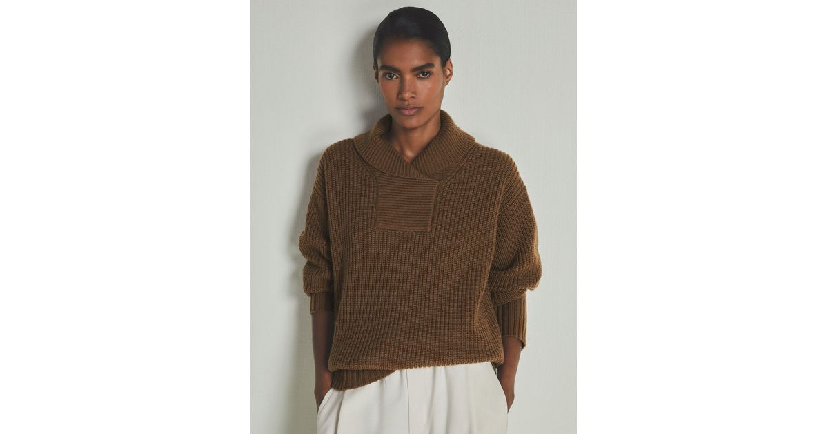 Les 100 Ciels Chestnut | S Wool And Cashmere Jumper in Brown | Lyst