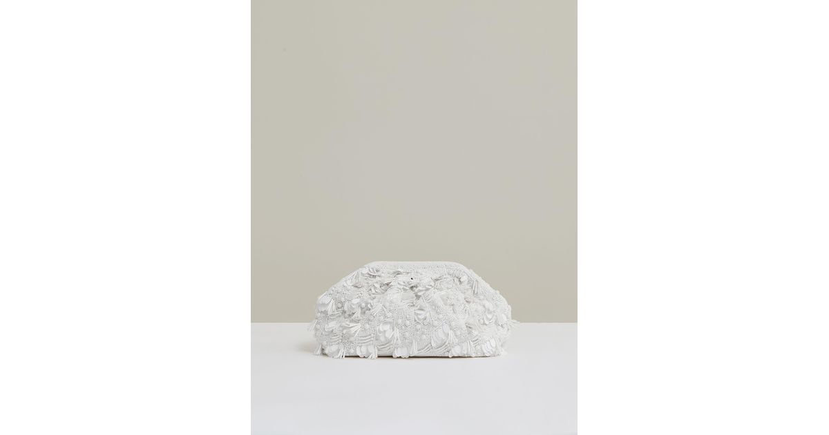 Reiss Edith - White Embellished Clutch Bag, One | Lyst