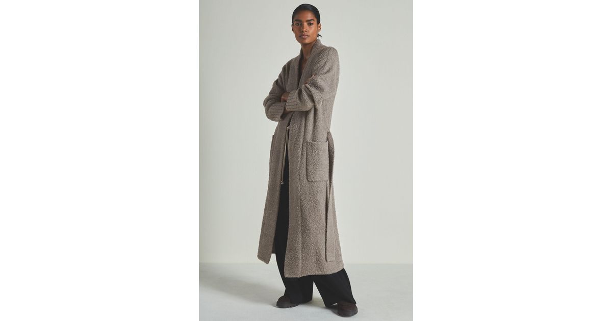 Les 100 Ciels Mink | S Bouclé Cardigan With Wool | Lyst