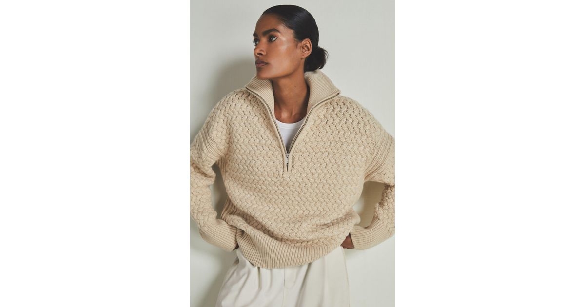 Les 100 Ciels Stone | S Wool And Cashmere Jumper in Natural | Lyst