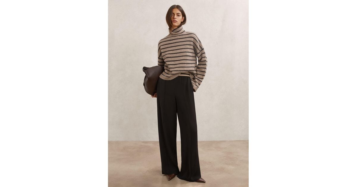 Reiss Neutral & Chocolate Jumper in Natural | Lyst UK