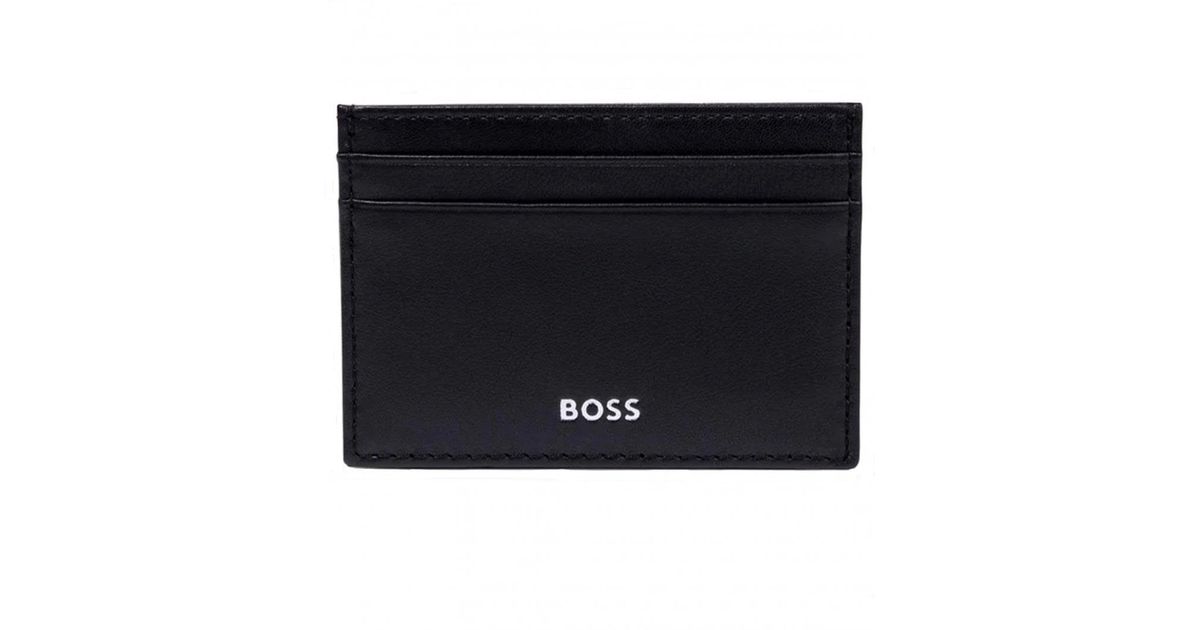 BOSS Randy Card Case Wallet in Black for Men | Lyst UK