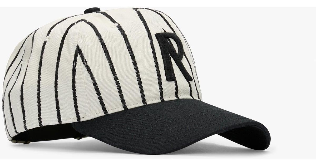 Represent Initial Stripe Cap in White for Men | Lyst UK
