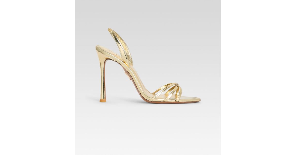 retroféte Anabel Sandal in Metallic | Lyst