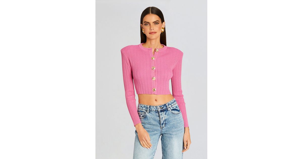 retroféte Laurel Knit Jacket in Pink | Lyst
