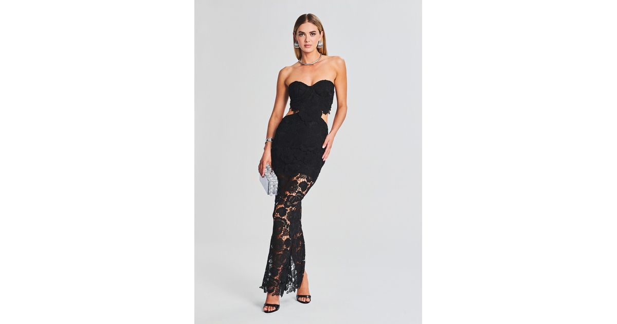 Rococo Sand Eliza Lace Maxi Dress in Black | Lyst
