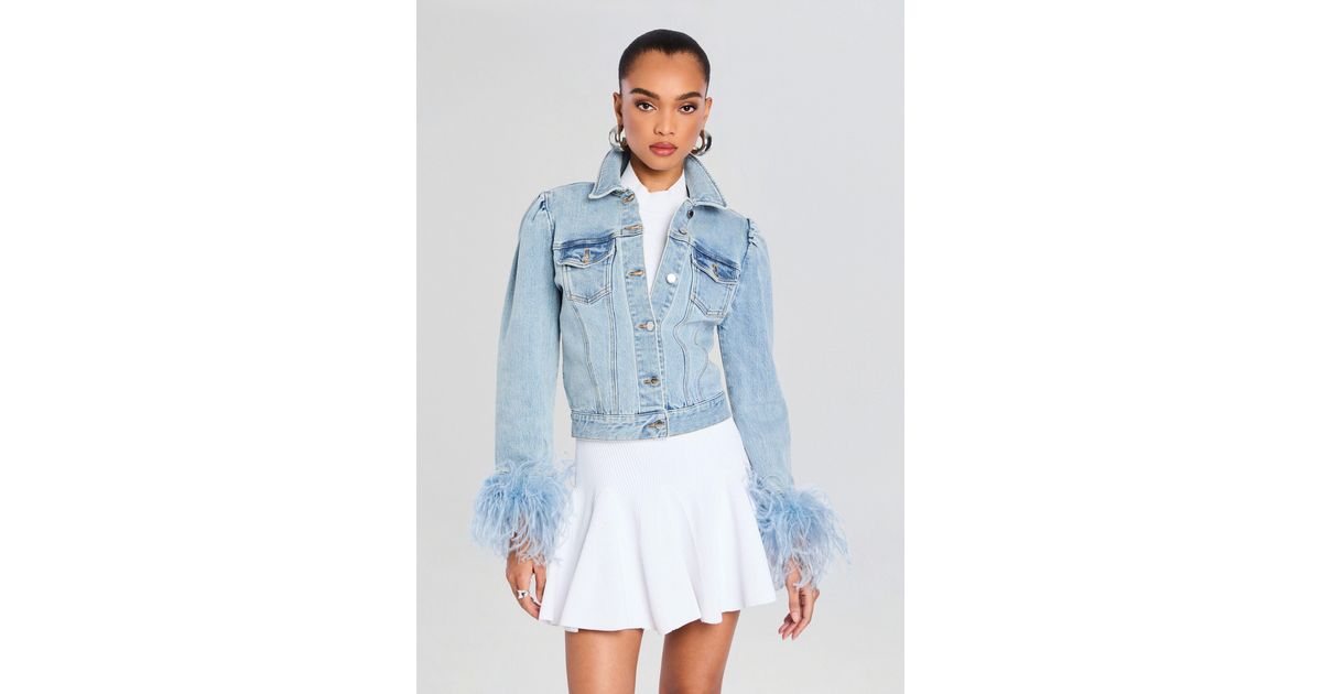 retroféte Libby Denim Jacket in Blue | Lyst