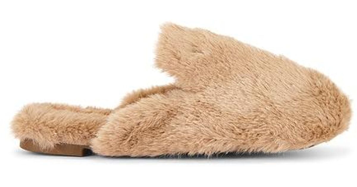 Eberjey Plush Mule Slipper in White | Lyst