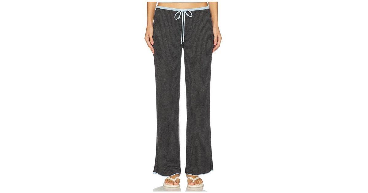 Frankie's Bikinis Lochlin Knit Pant in Black | Lyst UK