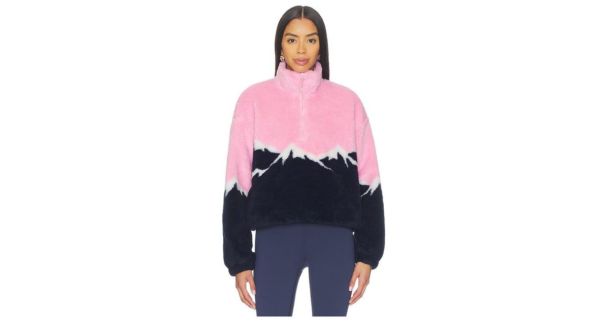 Beach Riot Leona Sherpa Top in Blue | Lyst UK